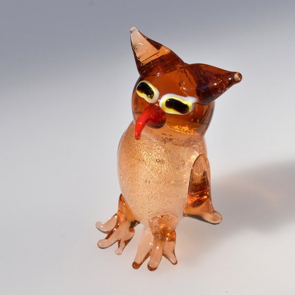 Clear Glass Owl - Etsy