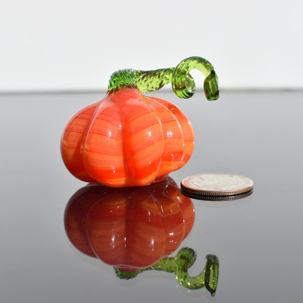 Mini Glass Pumpkin - Etsy
