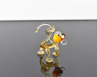 Cute Blue Eyes Glass Monkey. Whimsical Figurine With a Lot of Character ...