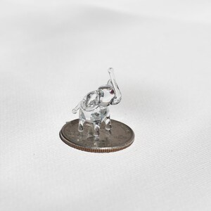 World Smallest Tiny Glass Elephant, Whimsical, Lamp Work Miniature ...