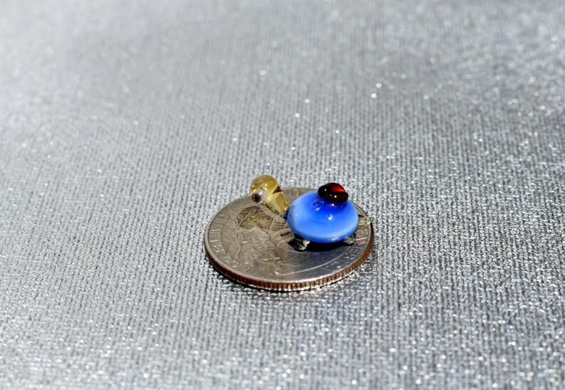 Worlds Smallest Glass Turtle Whimsical Lamp Work Miniature - Etsy