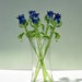 Beautiful Blue Glass Rose Flower. Excellent Addition to Your Glass ...