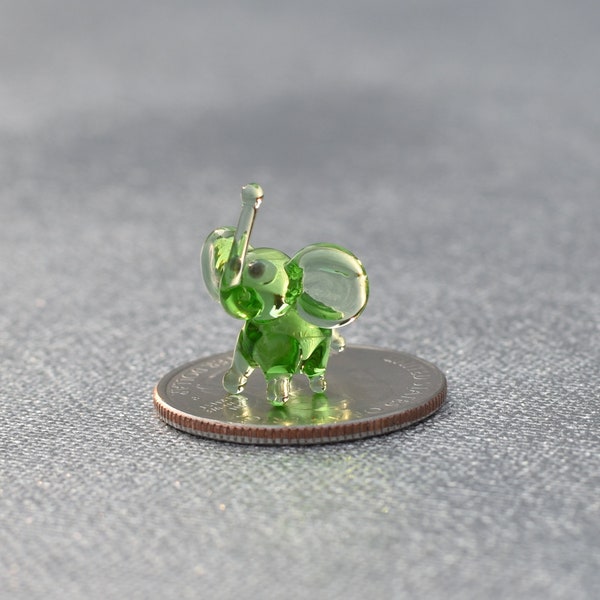 Glass Elephant - Etsy