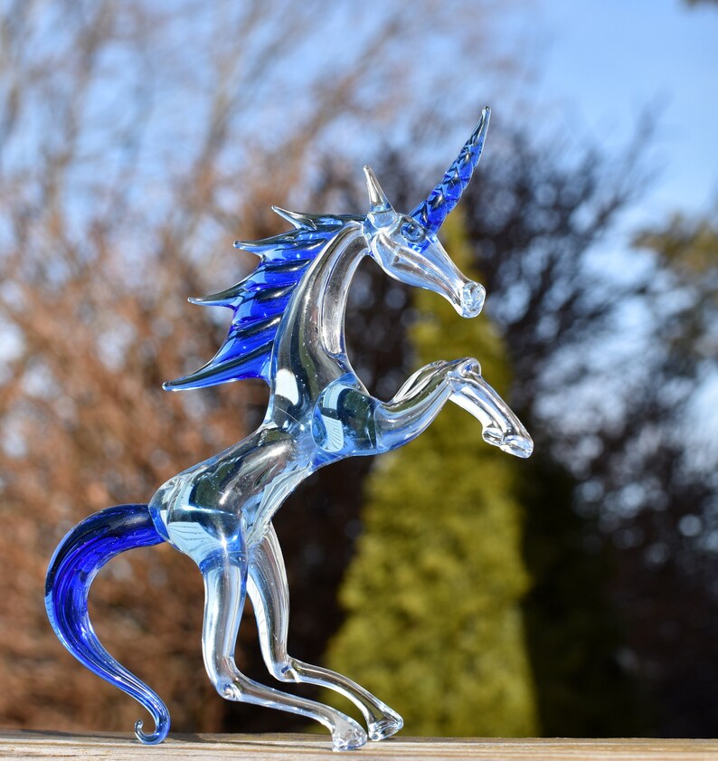 Graceful Glass Unicorn. Detailed Figurine With a Lot of | Etsy