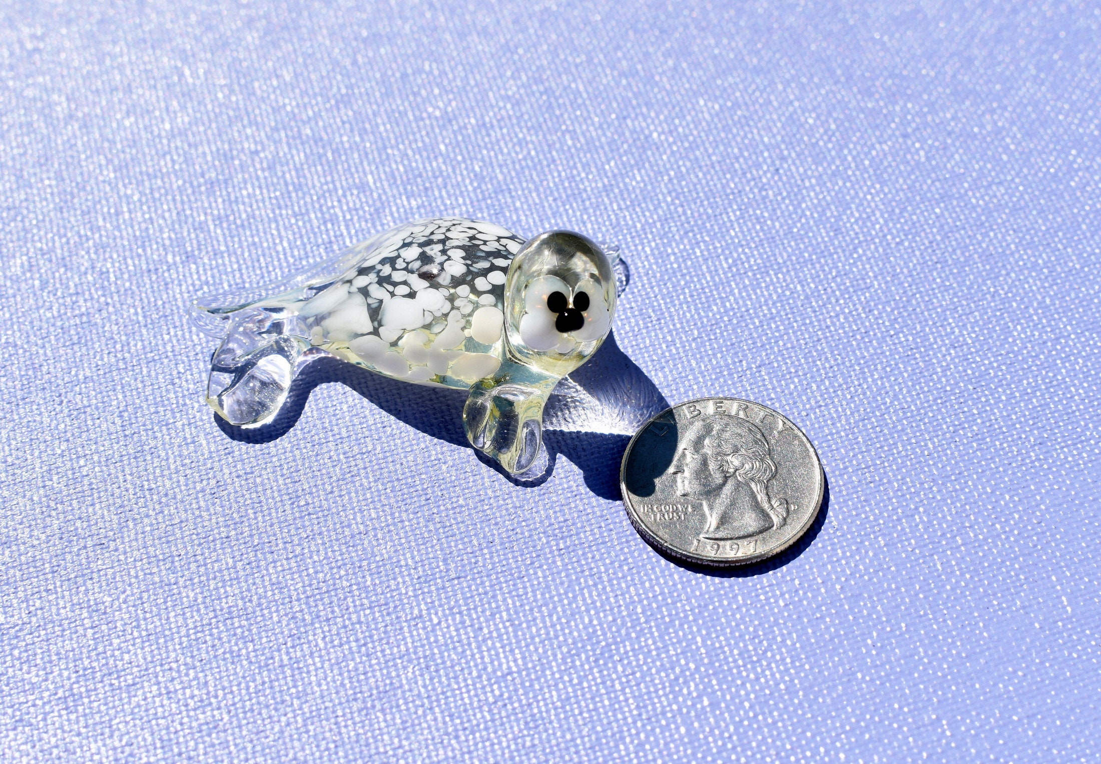 Cute Transparent Glass Baby Seal. Whimsical Figurine With a - Etsy