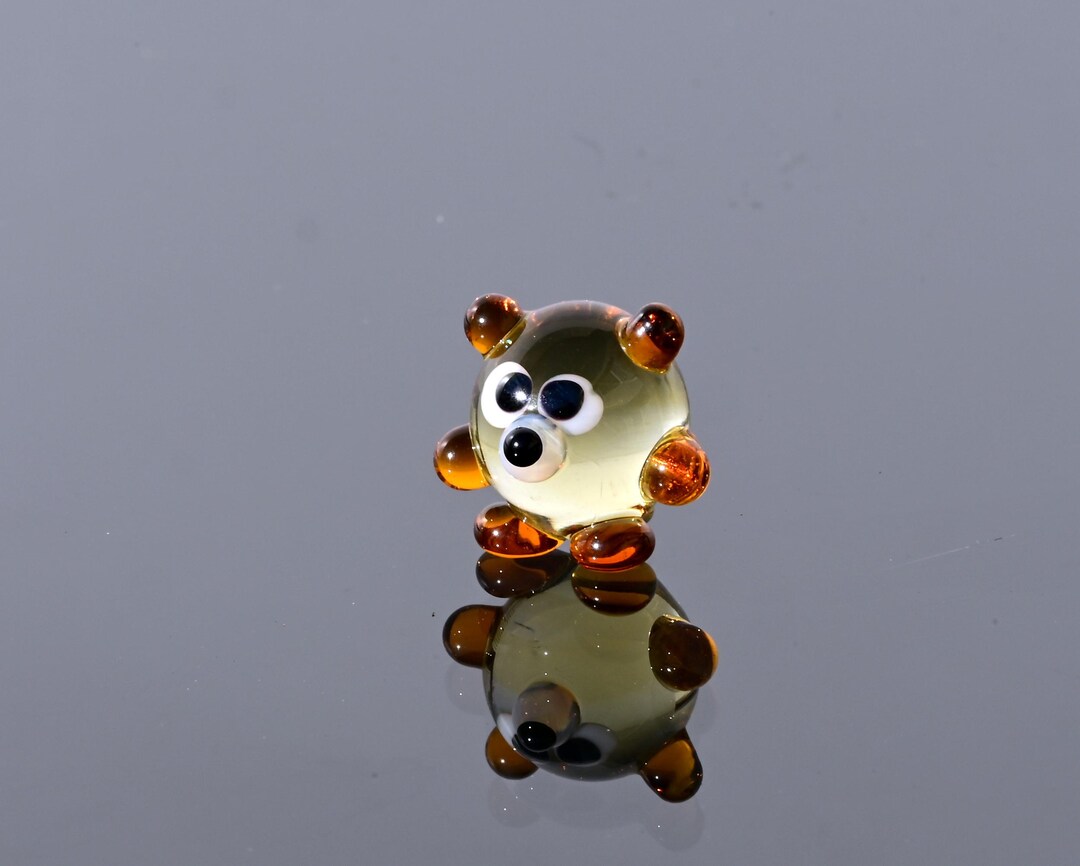 The World's Smallest Bear Glass Figurine for Your Glass Menagerie Glass ...