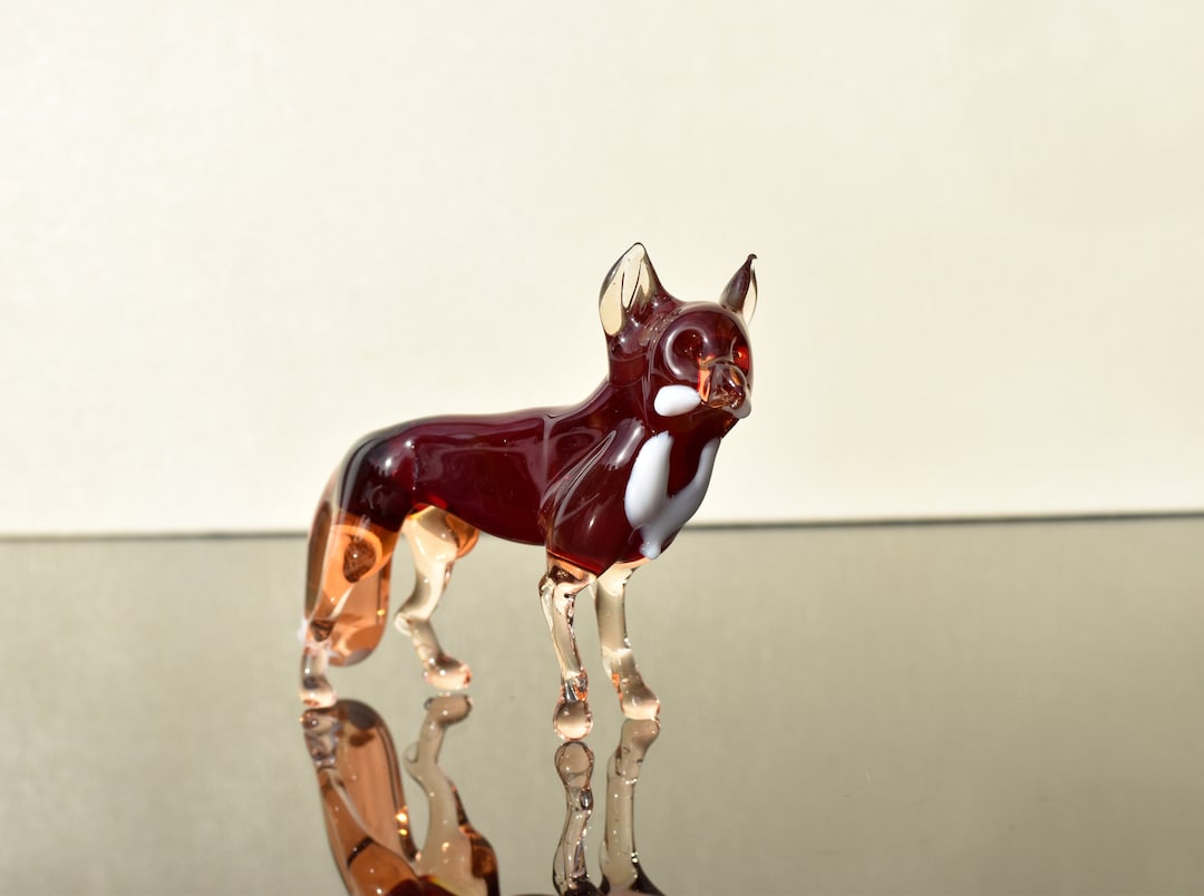 Real Looking Red Glass Fox. Detailed Figurine With a Lot of Character ...
