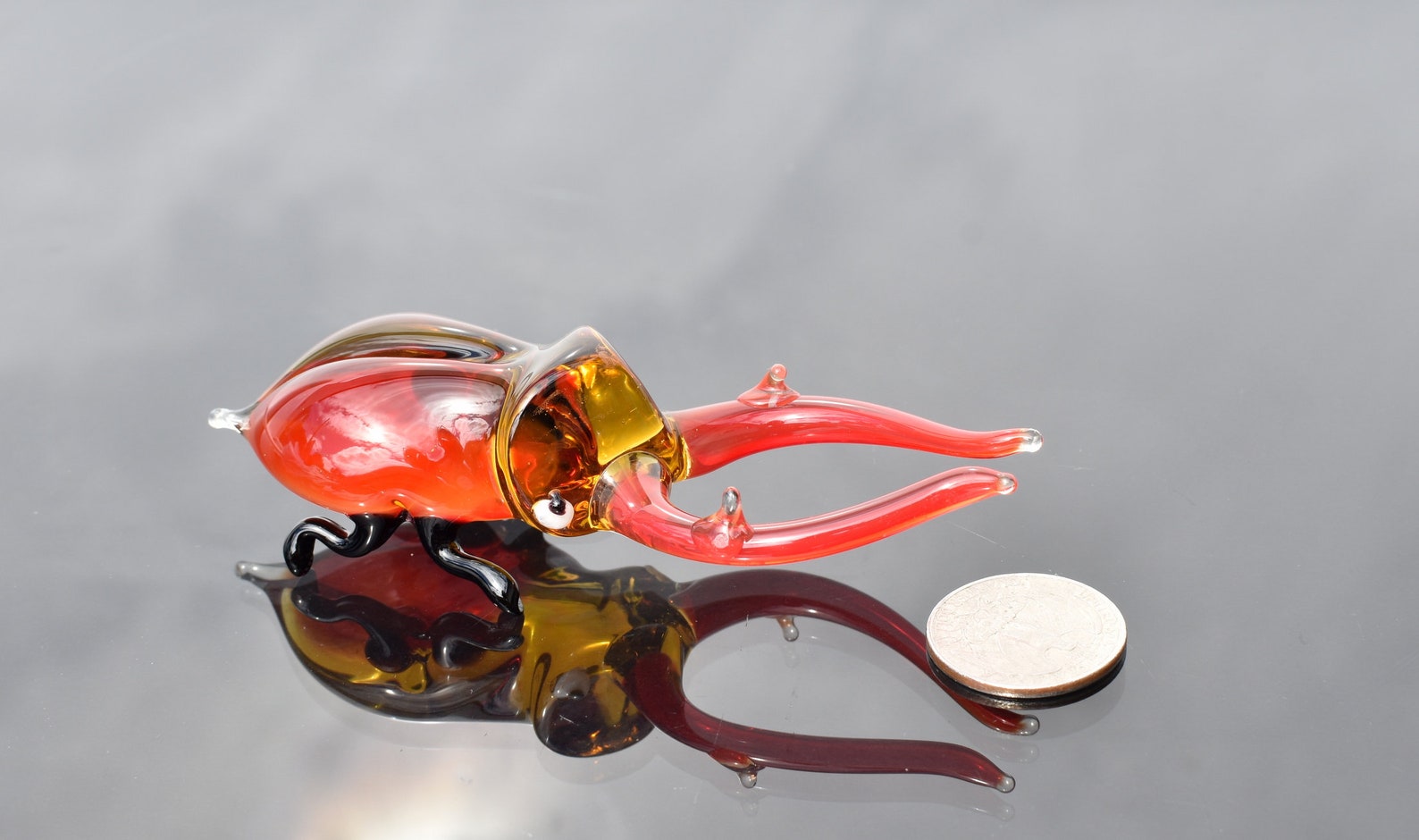 Beautiful Glass Stag Beetle. Detailed Figurine With a Lot of ...