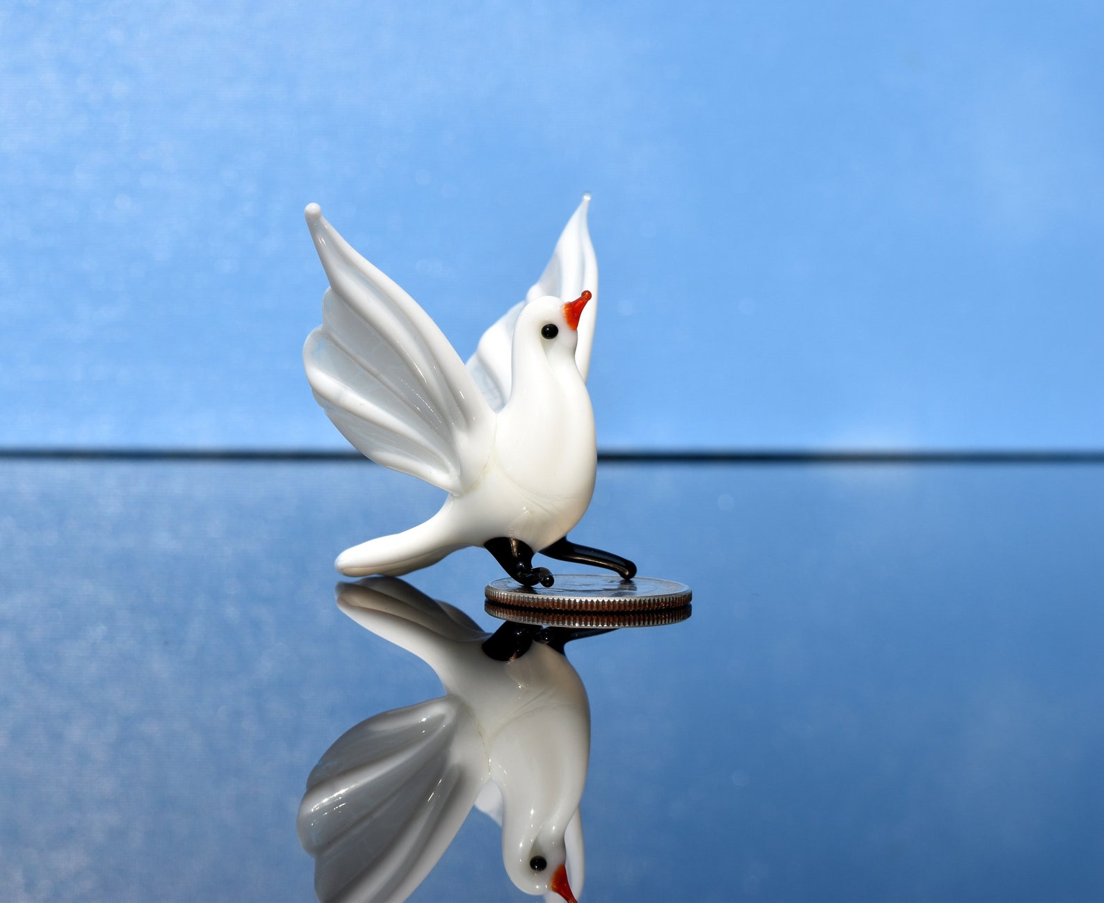 Beautiful White Dove Bird. Detailed Figurine With a Lot of - Etsy