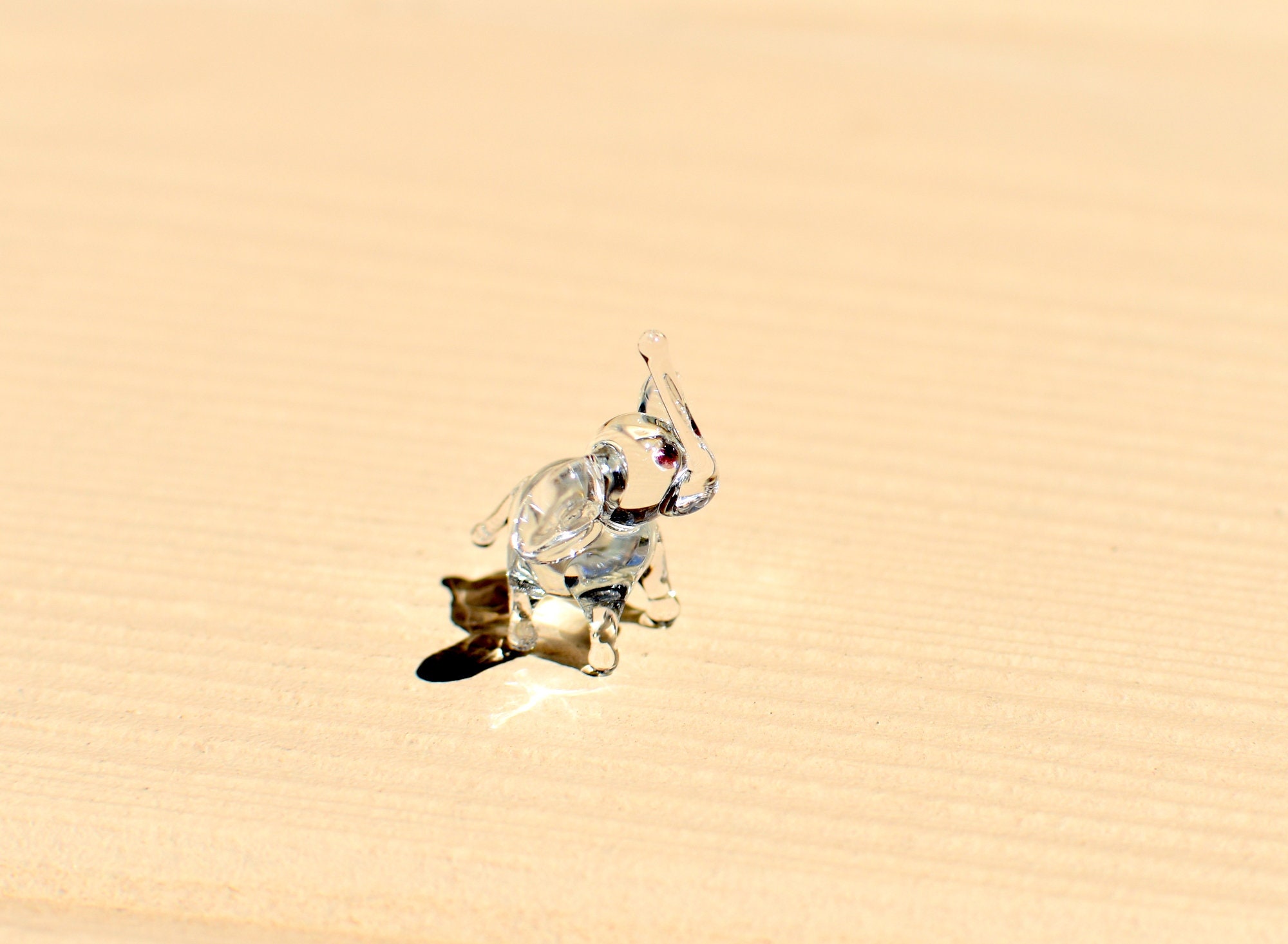 World Smallest Tiny Glass Elephant Whimsical Lamp Work - Etsy