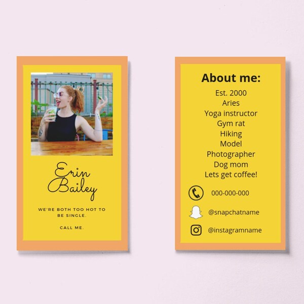 Speed Dating Cards - Etsy