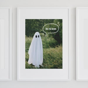 Boo You Whore Ghost Halloween Digital Print, Ghost, Art Print, Mean ...