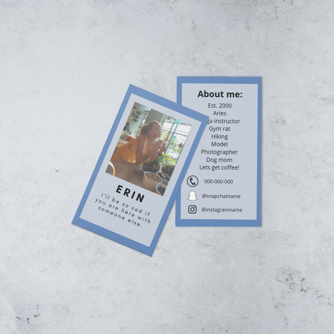 Dating Business Cards Template Business Cards Funny Cards - Etsy