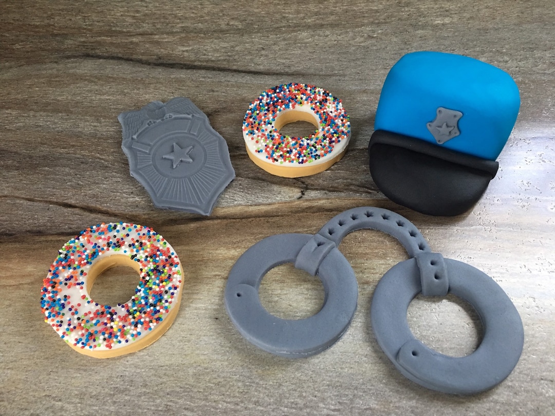 Police Cake Topper Set - Etsy