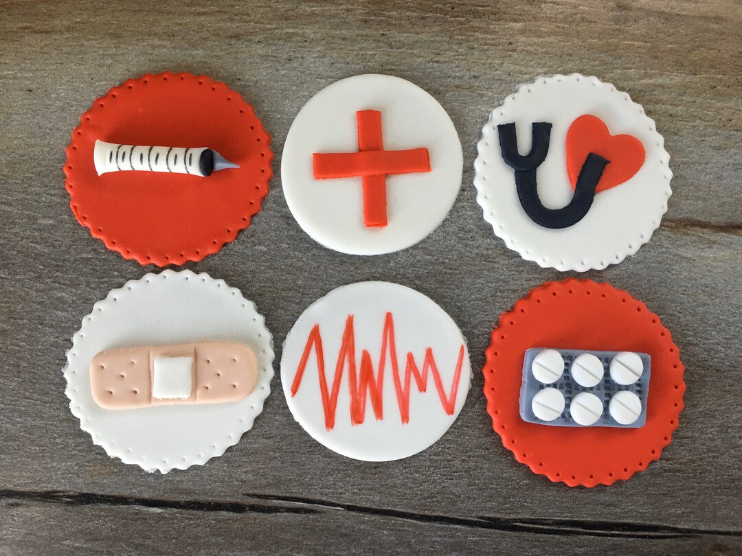 Nurse/rn Cupcake Toppers - Etsy
