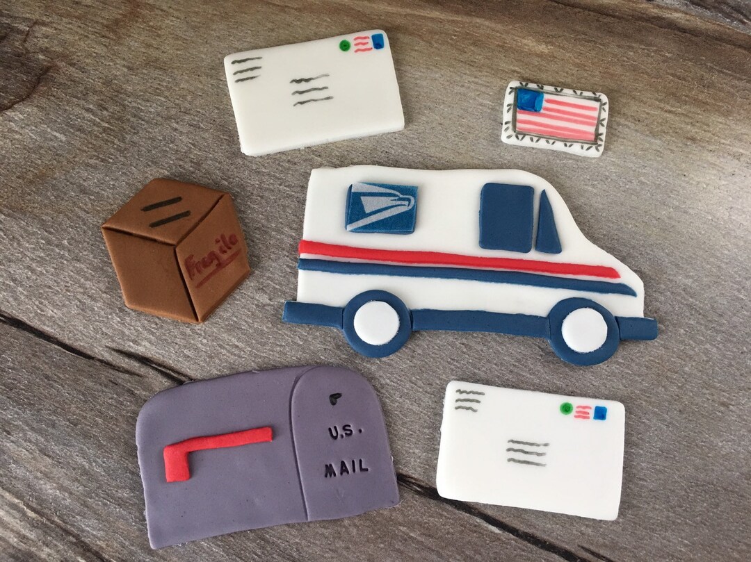 Mail Carrier Cake Topper - Etsy