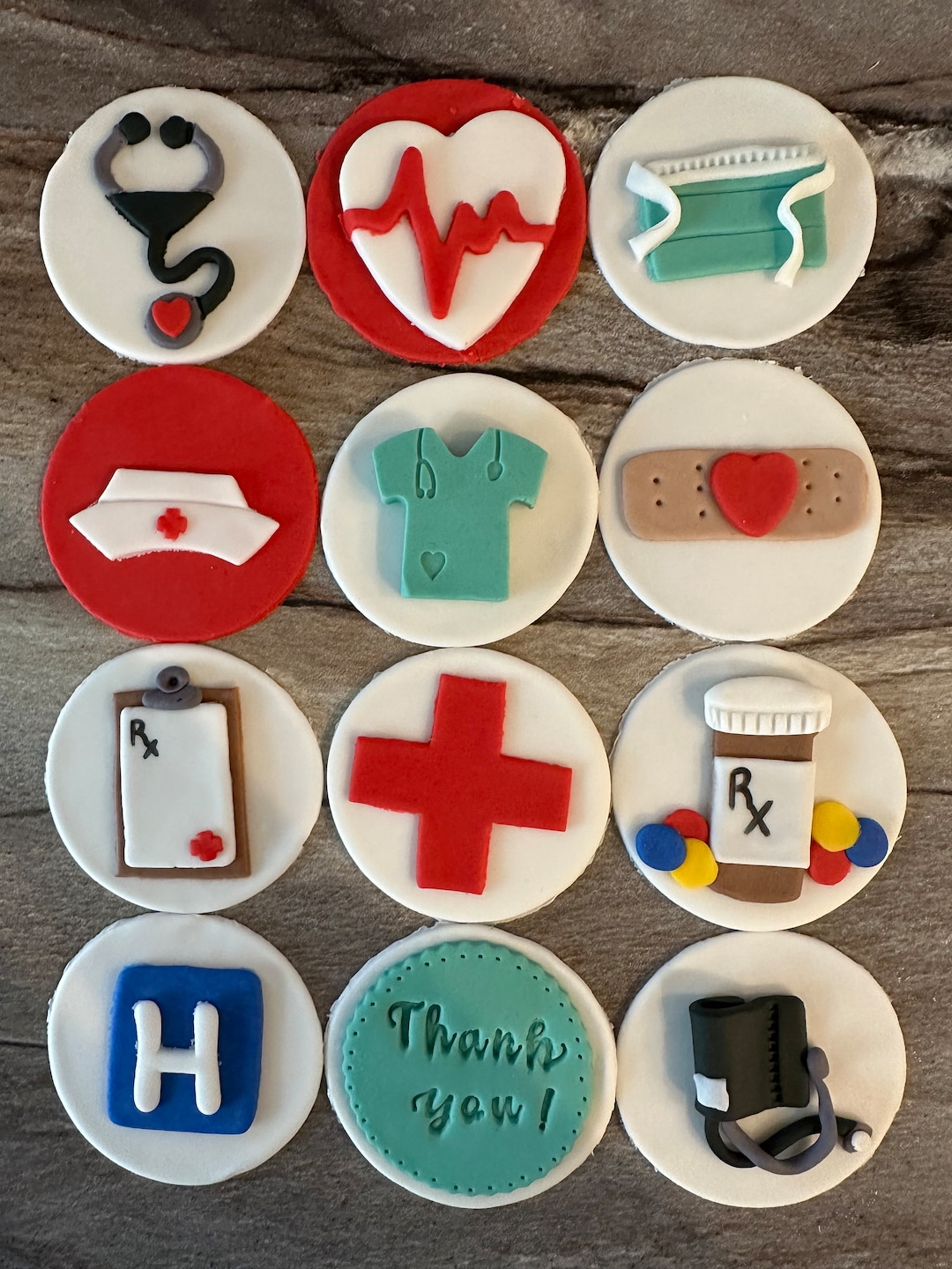 Nurse Cupcake Toppers - Etsy