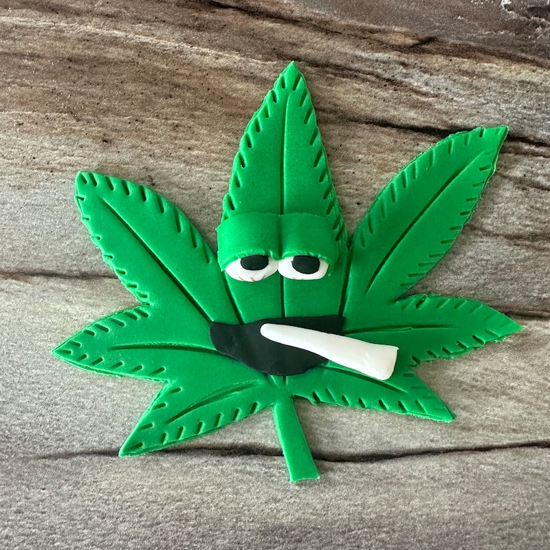 Weed Cake Topper - Etsy
