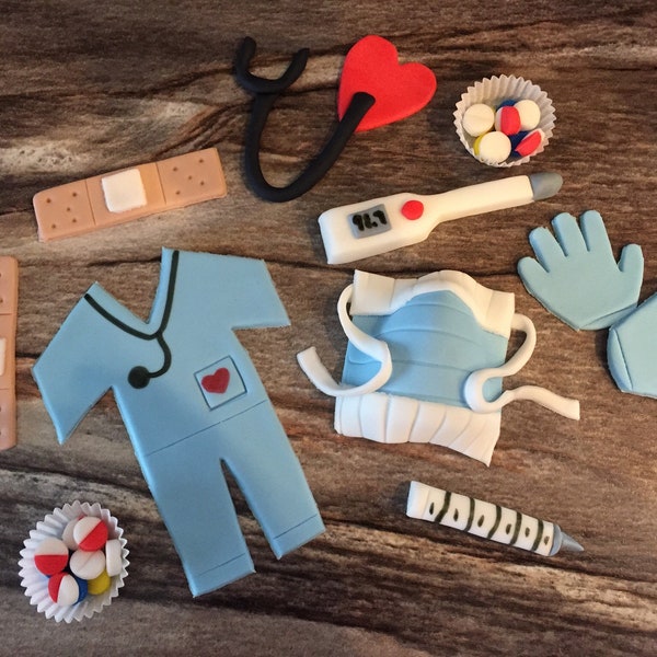 Nurse Cake Topper - Etsy