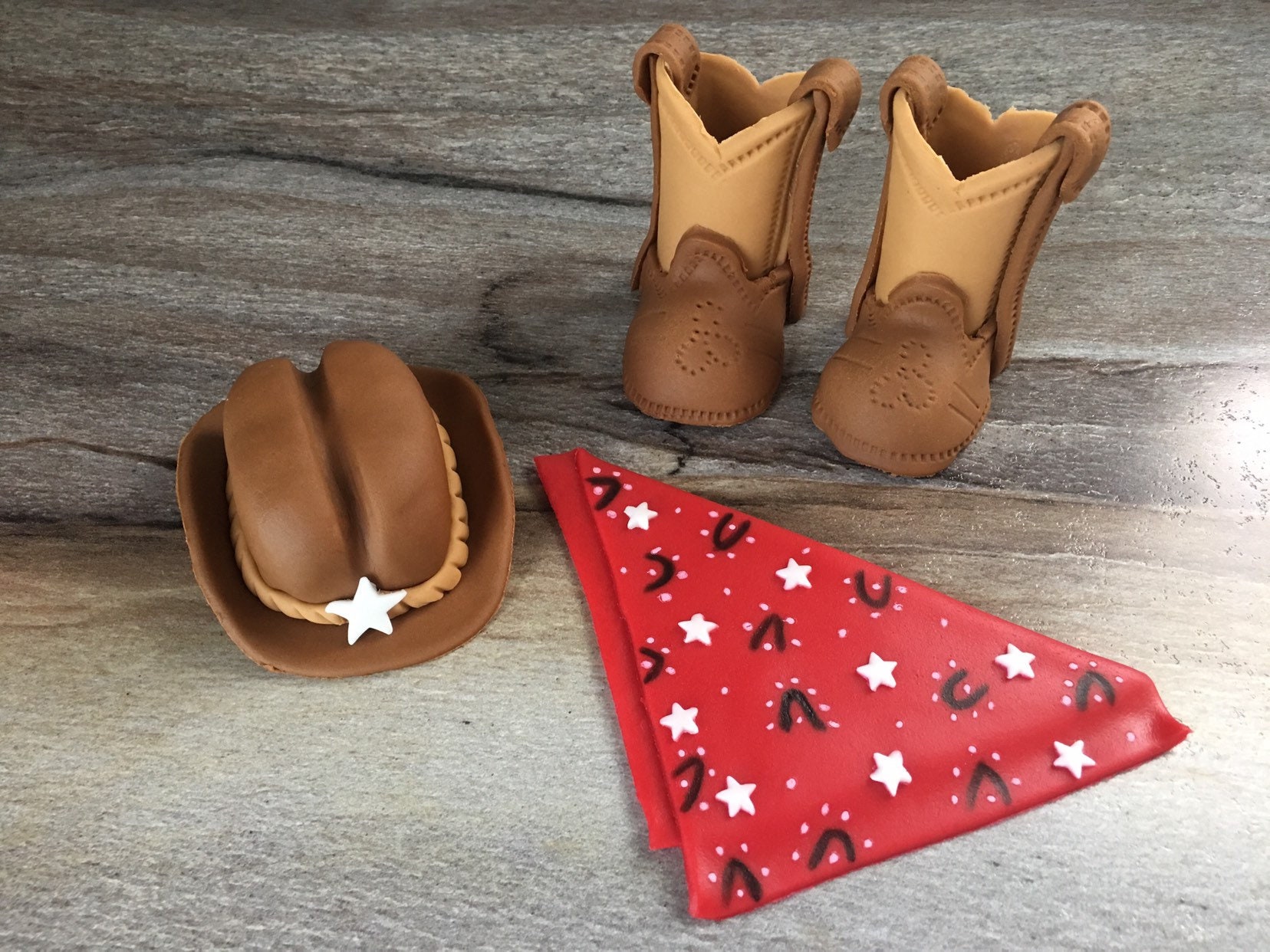 Fondant Cowboy Boot Template