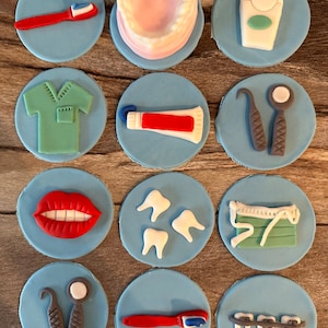 Dentist Cupcake Toppers - Etsy