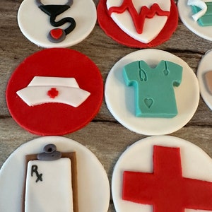 Nurse Cupcake Toppers - Etsy