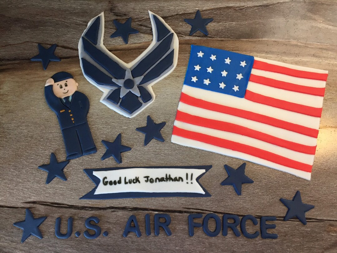 Airforce Cake Topper - Etsy