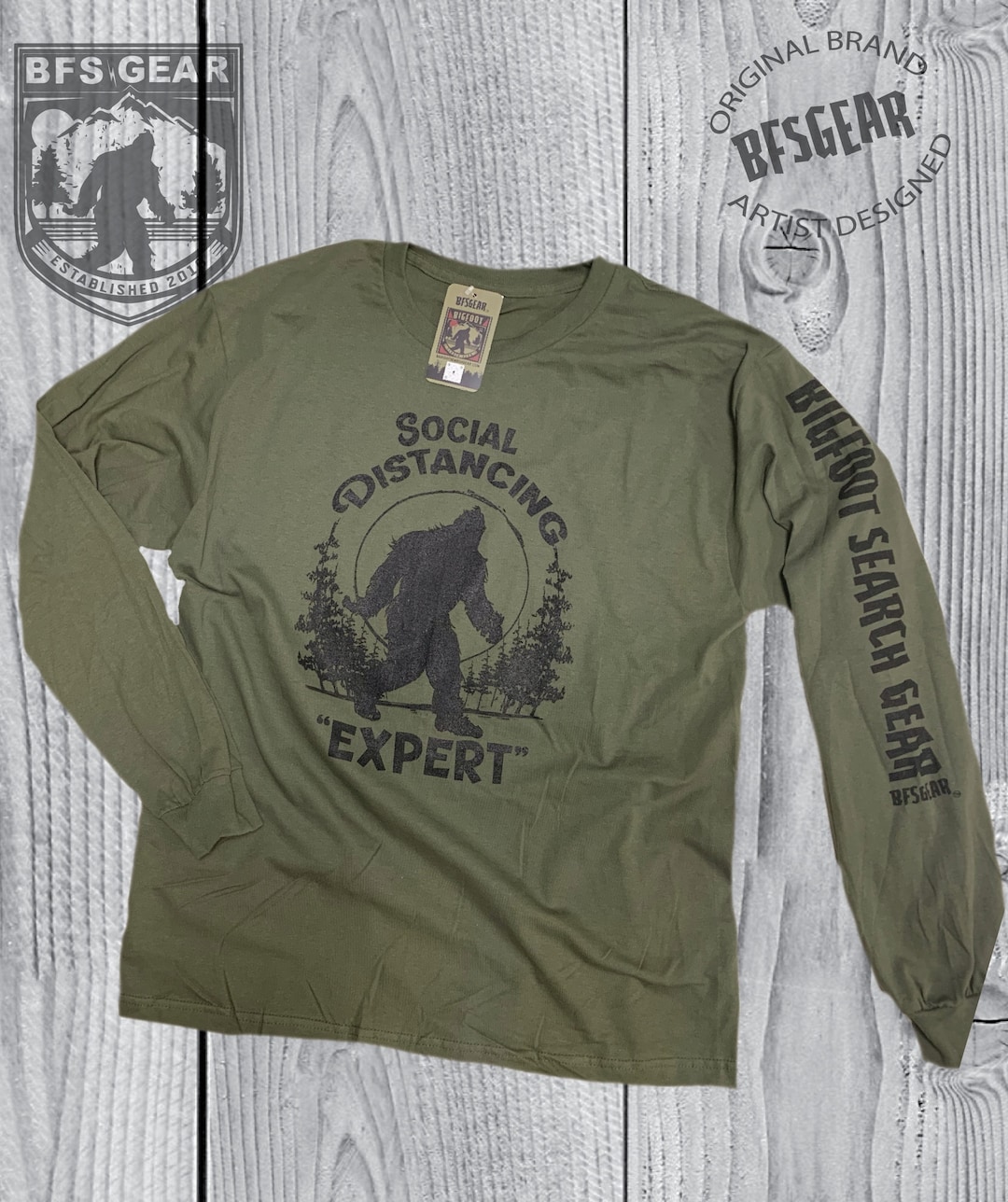 Bigfoot Search Gear Original Brand Artist Designed Social Distancing ...