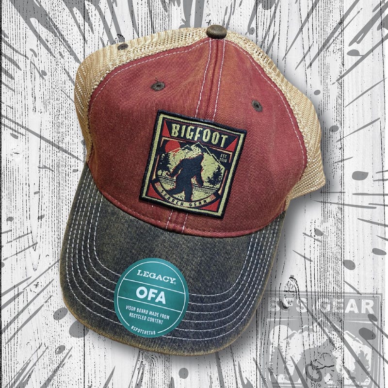 Mens Baseball Cap Bigfoot - Etsy