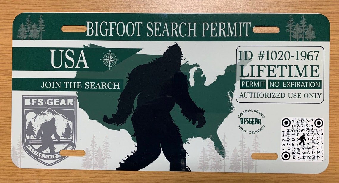 Bigfoot Search Gear Original Brand Artist Designed Metal - Etsy