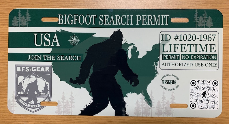 Bigfoot Search Gear Original Brand Artist Designed Metal - Etsy