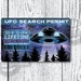 Bigfoot Search Permit 2x3.5 Wallet-sized Metal Card - Etsy