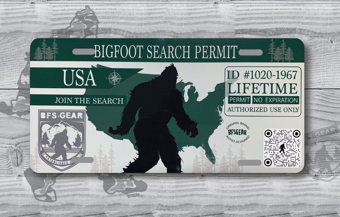 Bigfoot Search Gear Original Brand Artist Designed Metal - Etsy