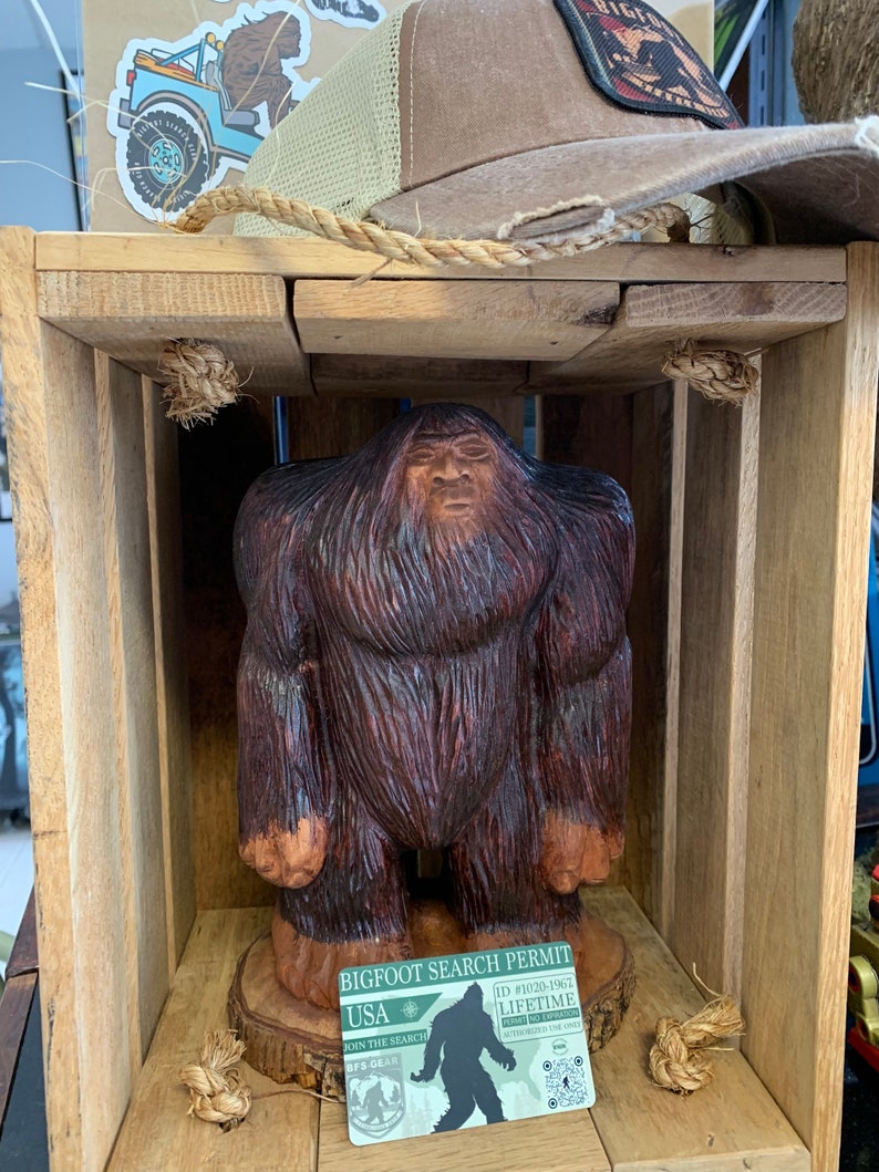 Bigfoot Search Permit 2x3.5 Wallet-sized Metal Card - Etsy