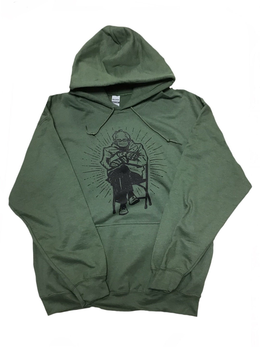 Bernie Sanders Hoodie Inauguration Mittens Meme Artist - Etsy