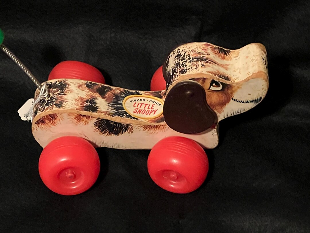 Fisher Price Pull Little Snoopy Pull Toy - Etsy