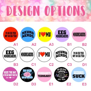 Eeg Tech Badge Holder,neurophysiology Tech Retractable Badge Clip ...