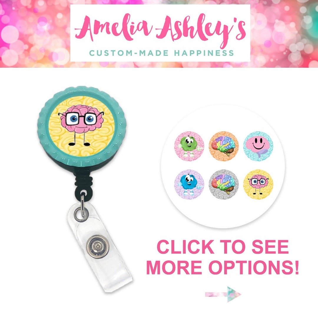 EEG Tech Badge Reel,neurologist ID Badge Holder,psychiatrist Name Badge ...