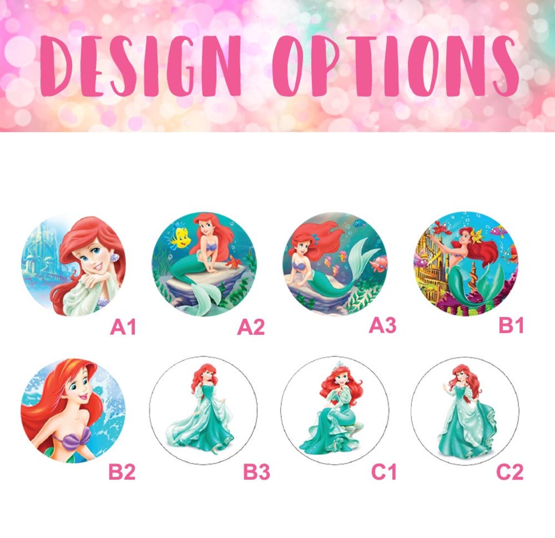 Ariel Badge Reeldisney badge reel id badge clip Disney | Etsy