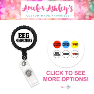 Eeg Tech Badge Holder,neurophysiology Tech Retractable Badge Clip ...