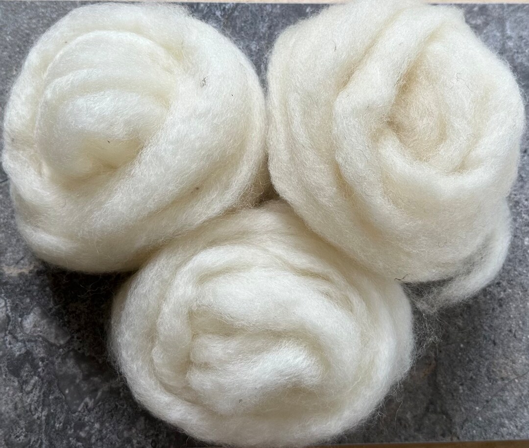 White Pin-drafted Roving Border Leicester - Etsy