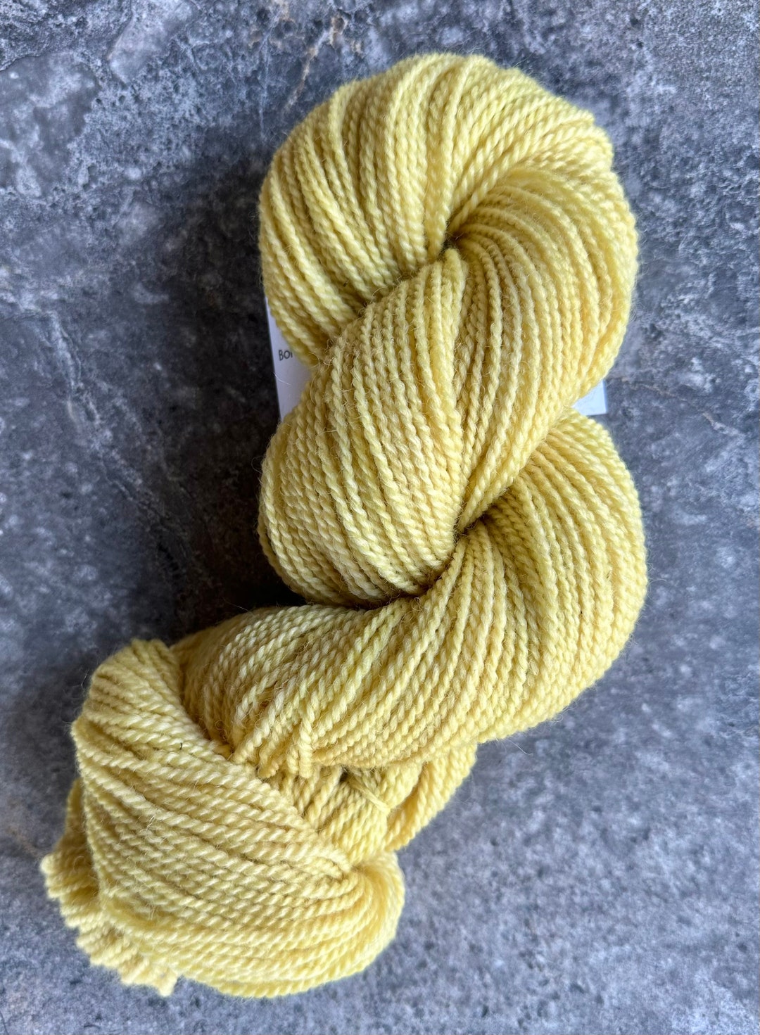 Hand Dyed Mill Spun Wool Yarn in Weld - Etsy