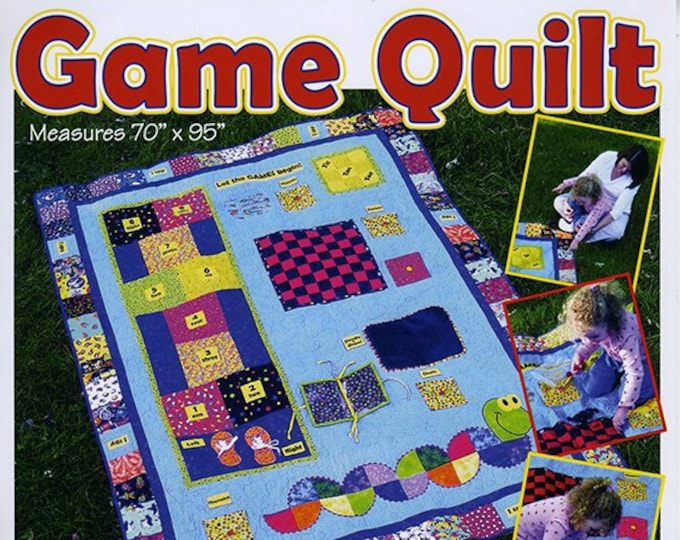 Large Game Quilt Pattern and Fabric Panel - Etsy