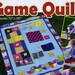 Large Game Quilt Pattern and Fabric Panel - Etsy