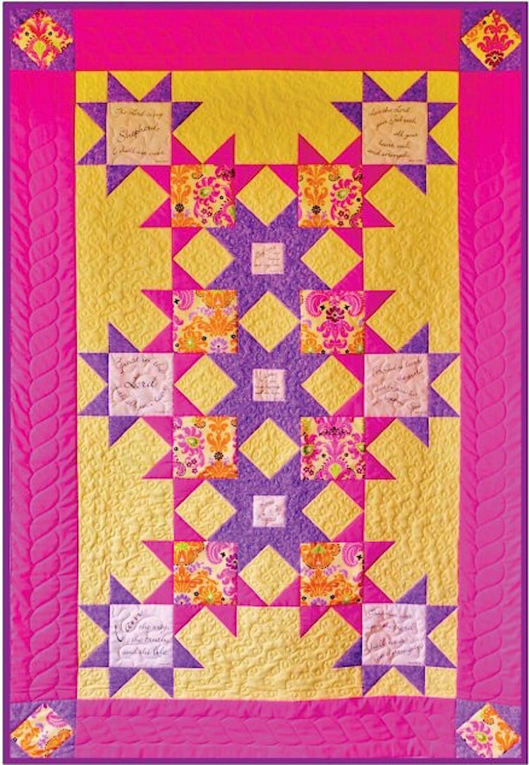 Shining Lights Quilt Pattern With Words of Comfort Fabric Panel - Etsy