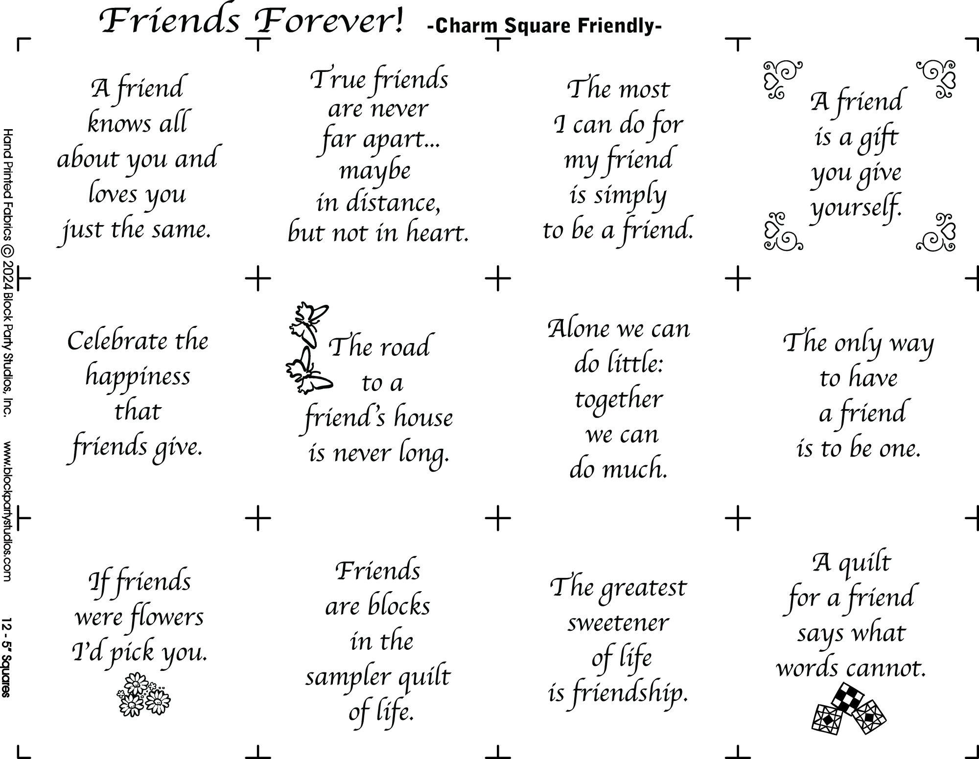 Friends Forever Fabric Panel - Etsy