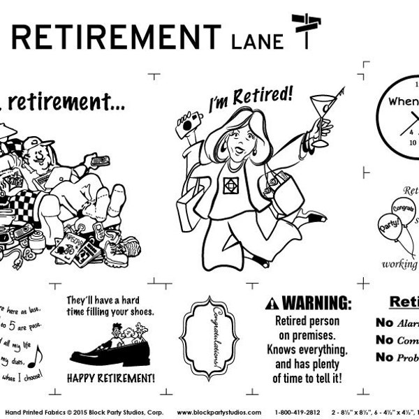 Retirement Quilt Panel - Etsy