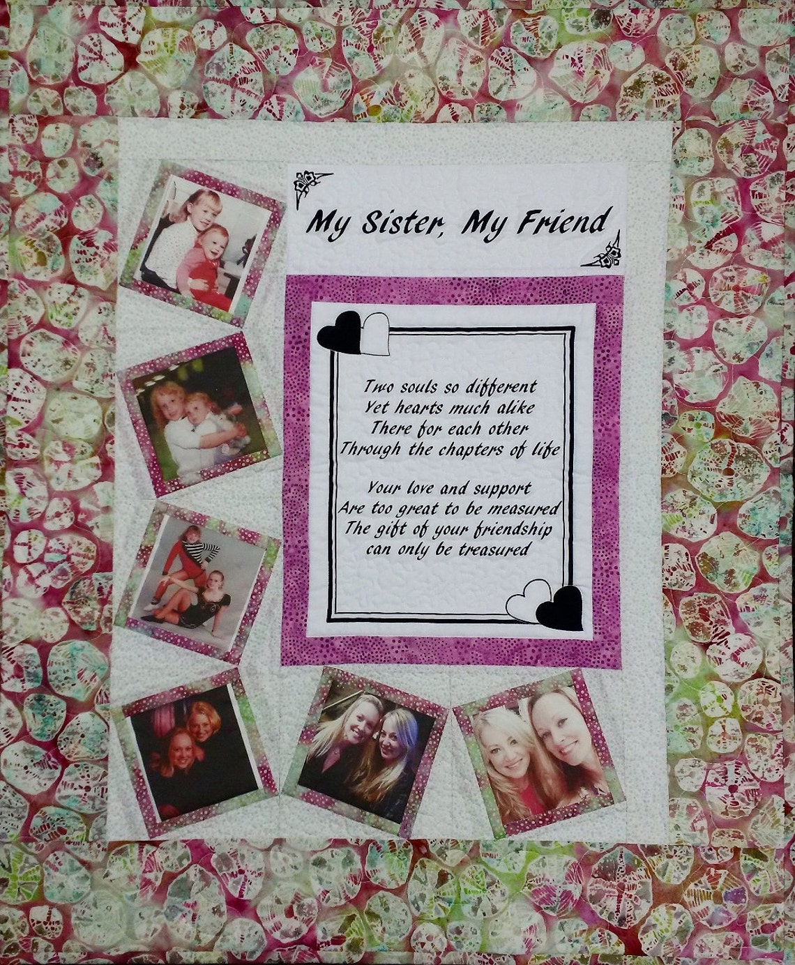 My Sister My Friend Fabric Panel - Etsy