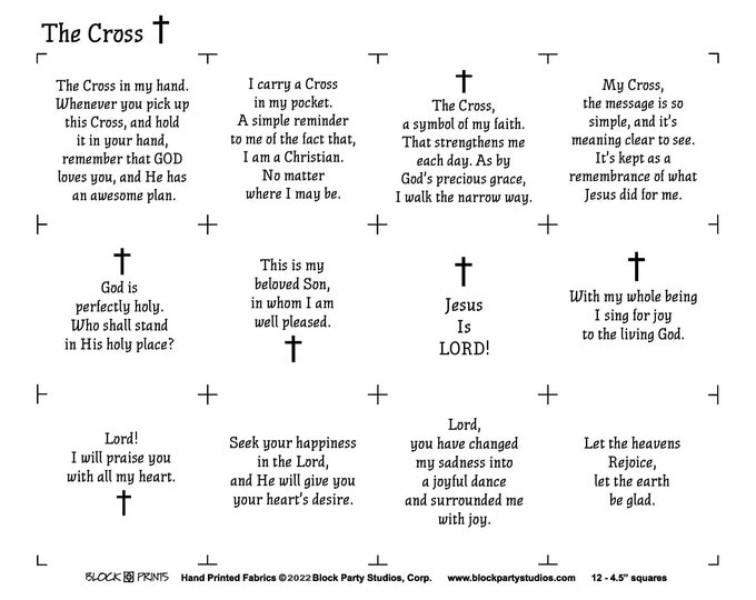 The Cross Fabric Panel - Etsy