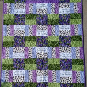 Cancer Awareness Fabric Panel: Inspirational Quilt Blocks - Etsy